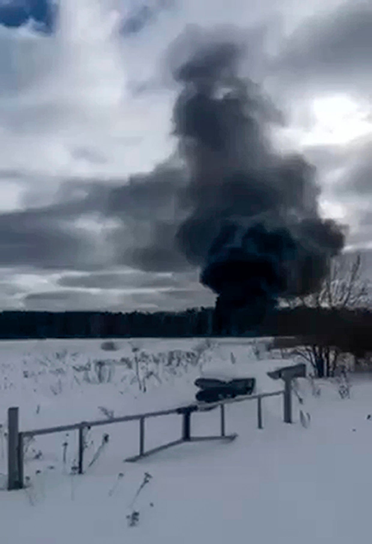 Russian military plane with 15 people on board crashes after engine ...