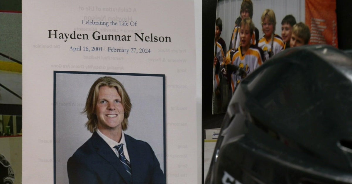 Men's hockey league, friends and family honor Hayden Nelson after ...