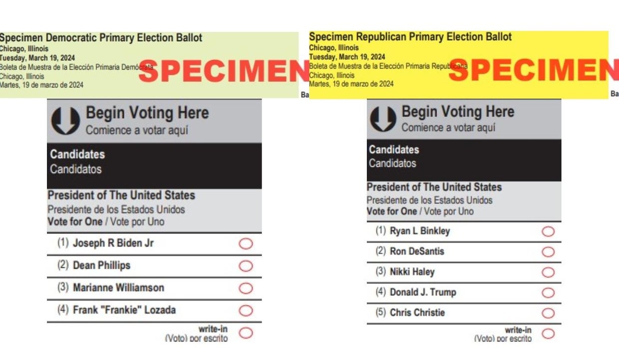 See what was on the Illinois ballot for the 2024 primary - CBS Chicago