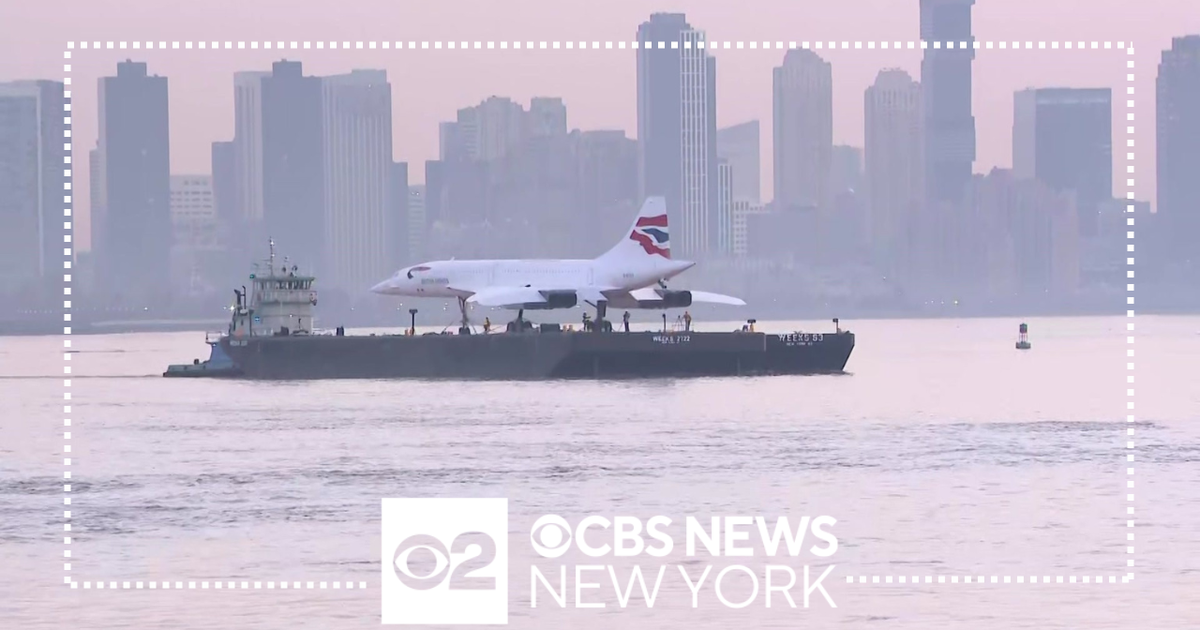 Historic Concorde jet returns home to Intrepid Museum in Manhattan ...