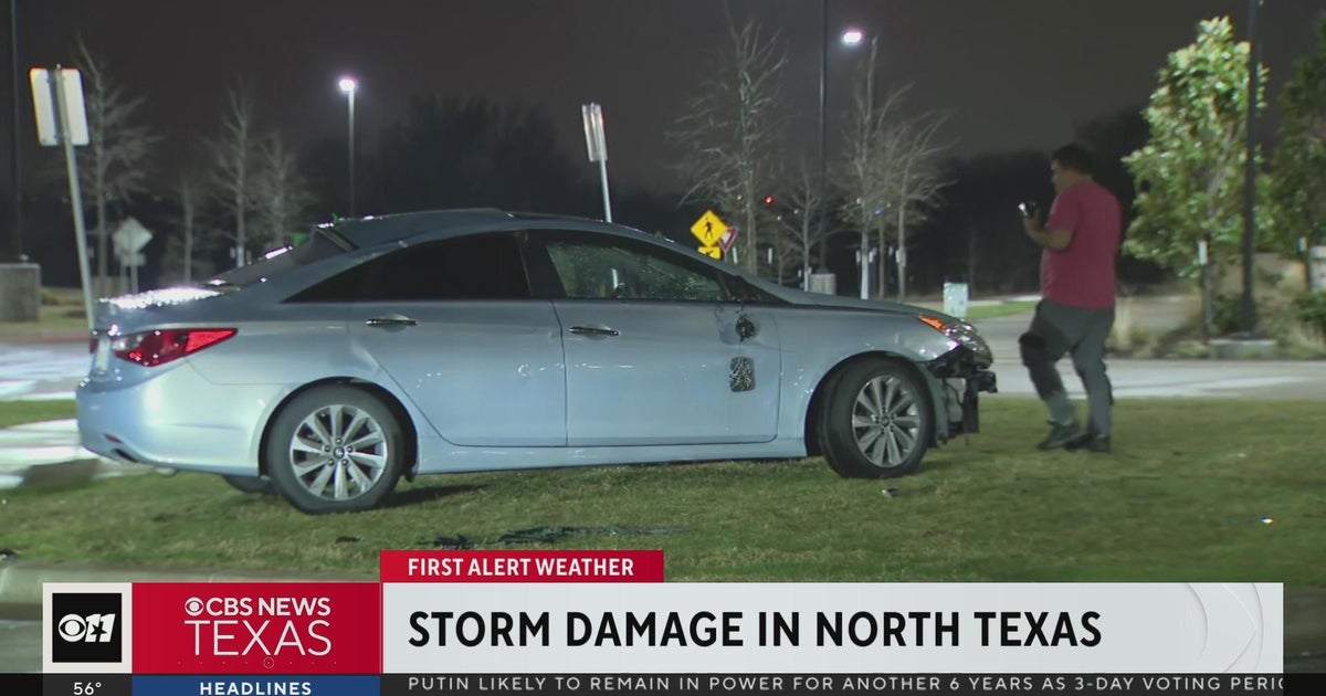 Surveying storm damage after severe weather - CBS Texas