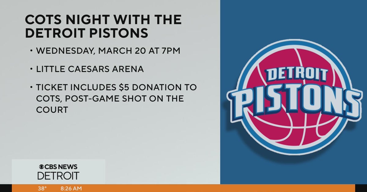 COTS Night with the Detroit Pistons - CBS Detroit