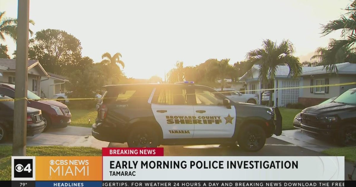 Police investigation underway in Tamarac - CBS Miami