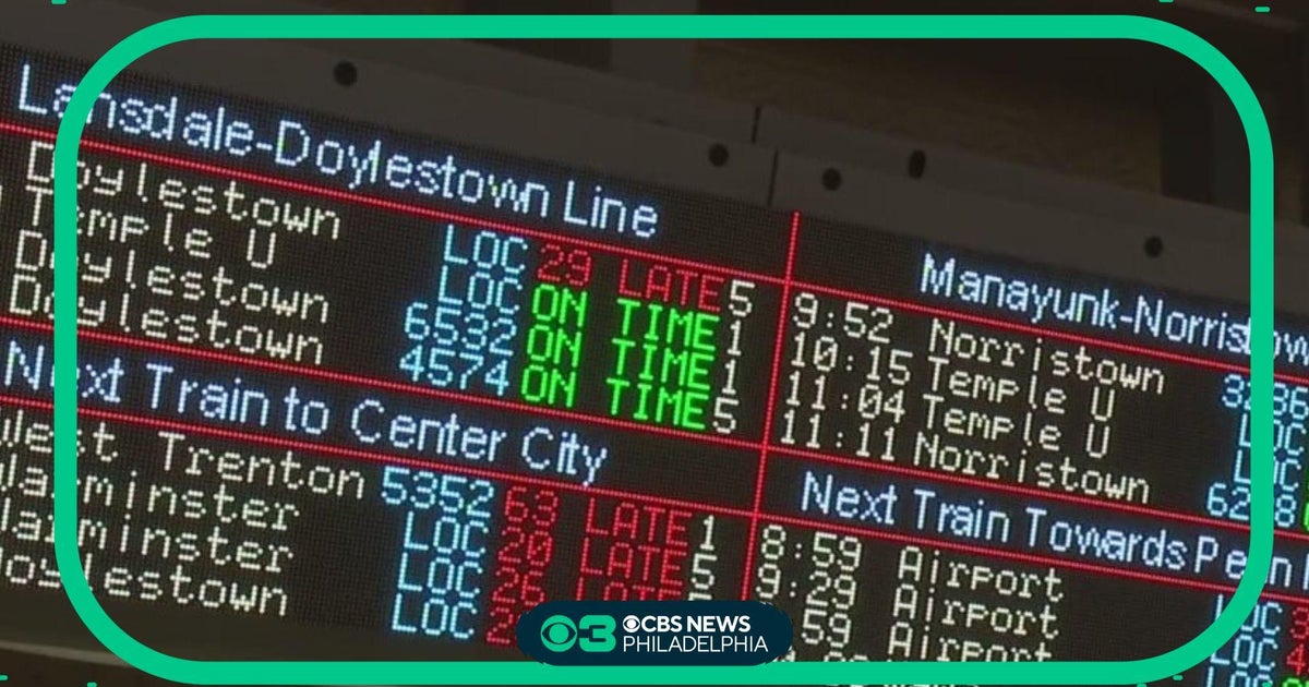Signal issues causing major delays on SEPTA's Regional Rail - CBS ...