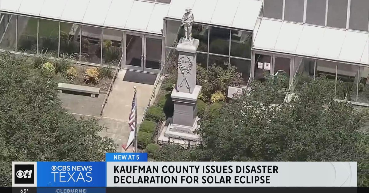 Kaufman County issues disaster declaration for solar eclipse - CBS Texas