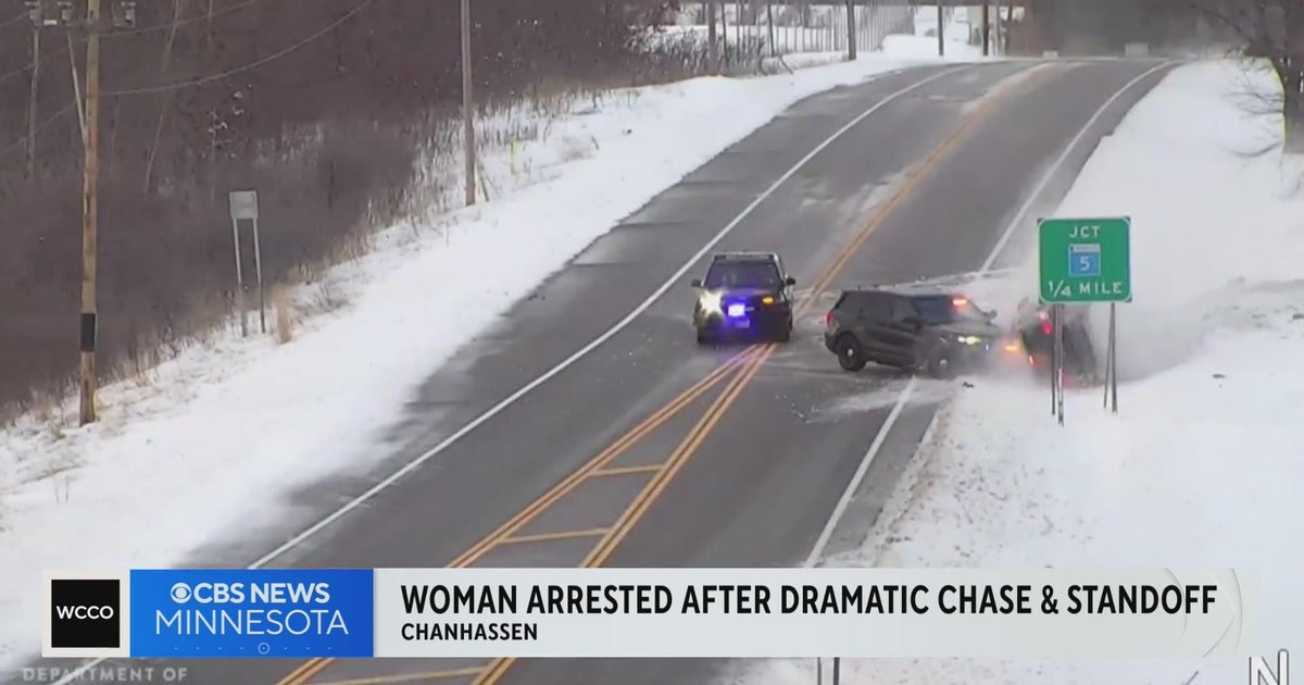 Woman arrested following police chase, standoff - CBS Minnesota