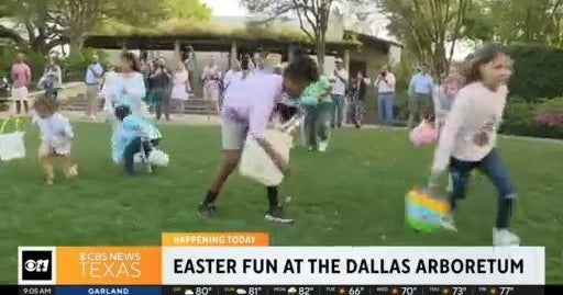 Easter fun, family pictures at the Dallas Arboretum - CBS Texas