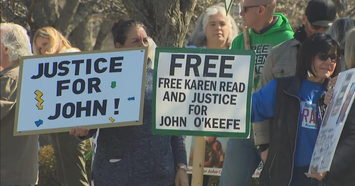 Karen Read supporters protest motion that could ban them from ...