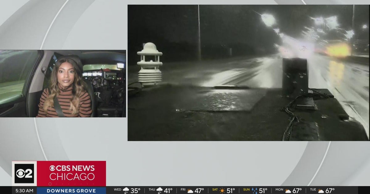 Wet and snowy morning commute - CBS Chicago