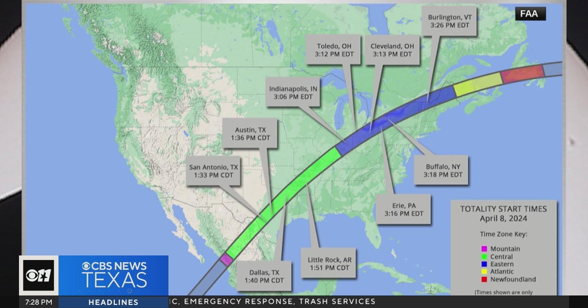 Texas Hill Country preps for the path of totality | Texas Monthly - CBS ...