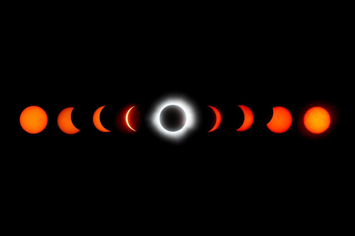 Photos from total solar eclipse show awe as moon covers sun - CBS News