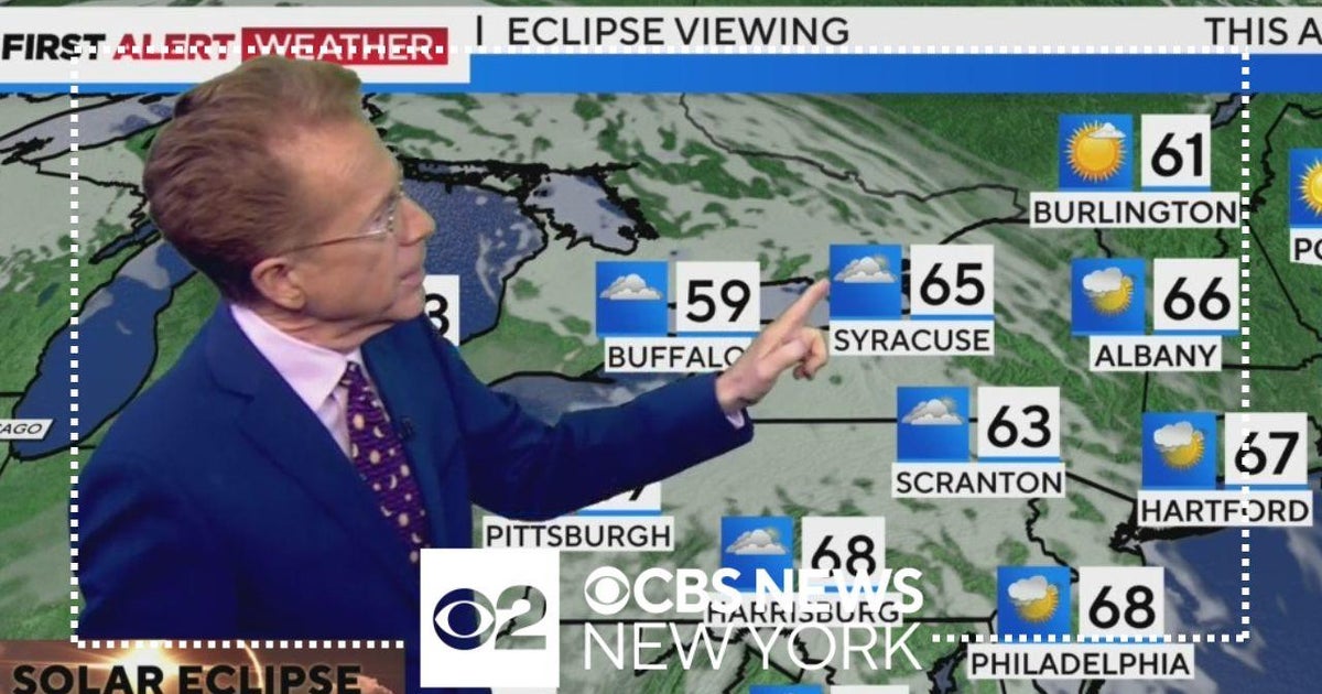 First Alert Weather: Monday's eclipse forecast in New York - CBS New York
