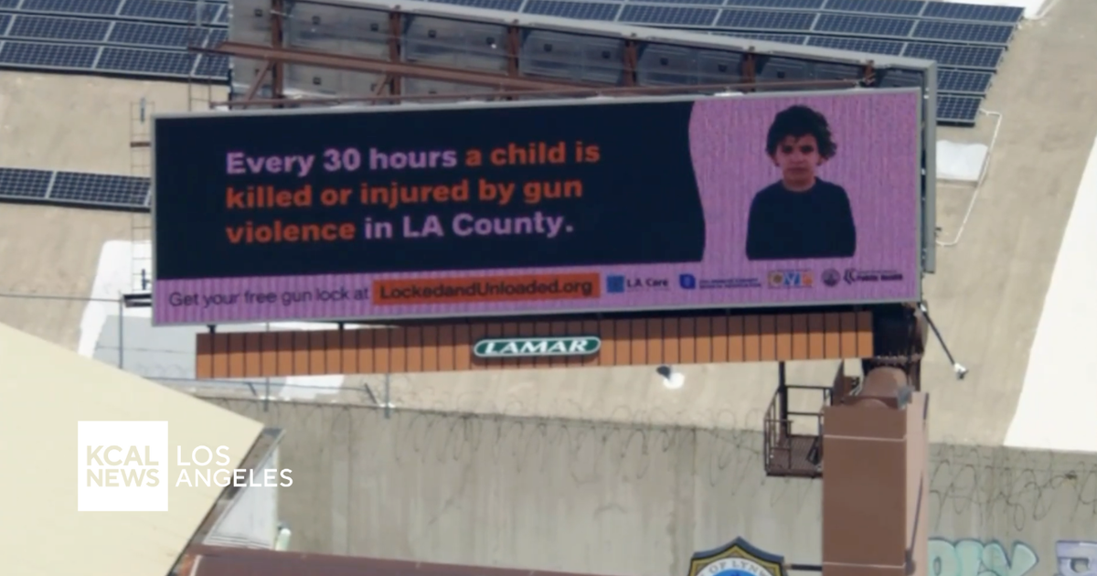 Gun safety billboards pop up around LA County - CBS Los Angeles