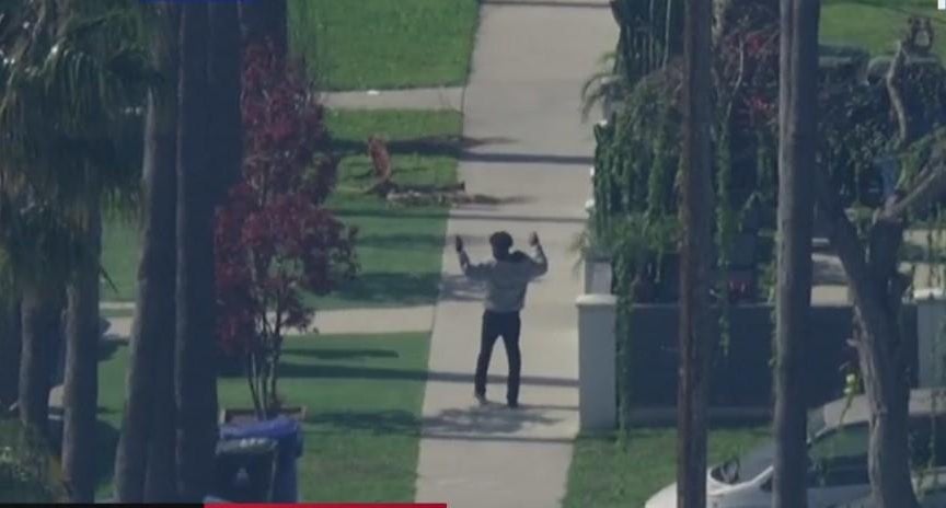 Possible murder suspect taken into custody after dangerous South LA pursuit - CBS Los Angeles