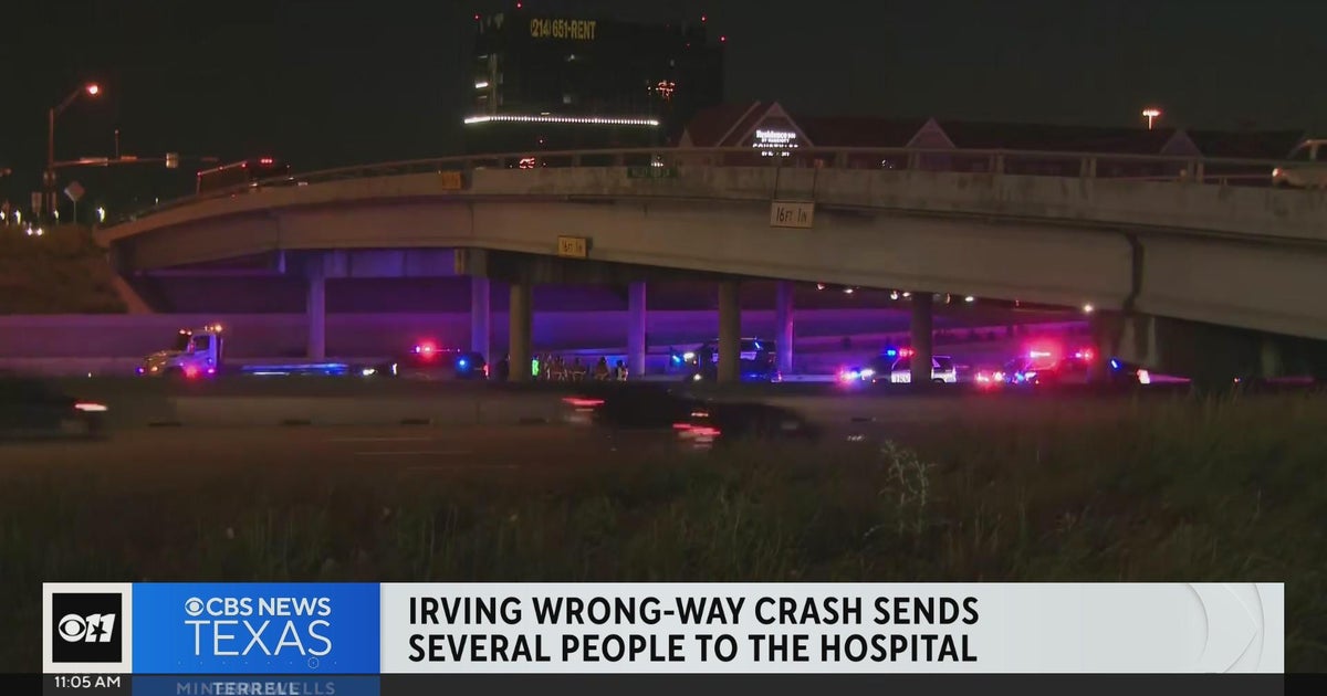 Police say several hospitalized after wrong-way crash in Irving - CBS Texas