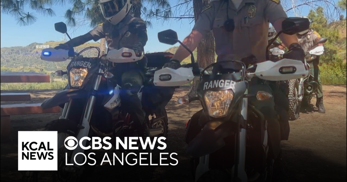 LA Park Rangers roll out new dirt bikes for mounted patrol - CBS Los ...