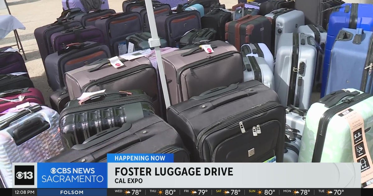 Foster youth luggage drive and fundraiser at Cal Expo - CBS Sacramento
