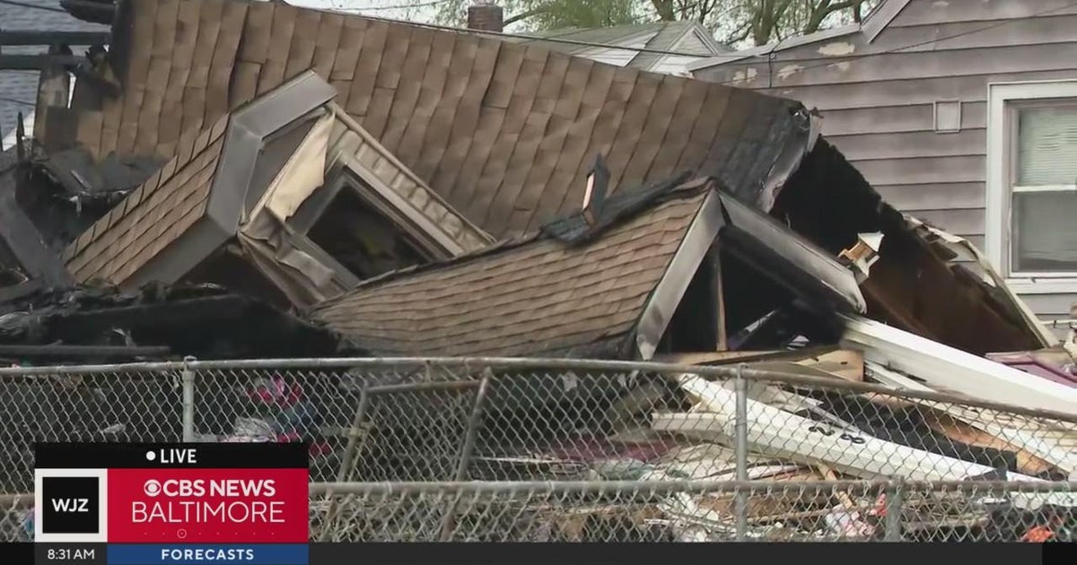House explosion rocks neighborhood in Essex - CBS Baltimore
