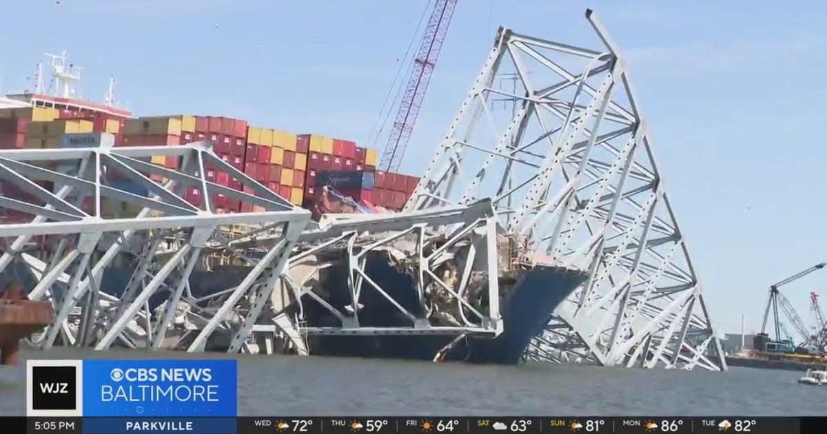 WJZ gets up-close view of progress made by Key Bridge collapse salvage ...
