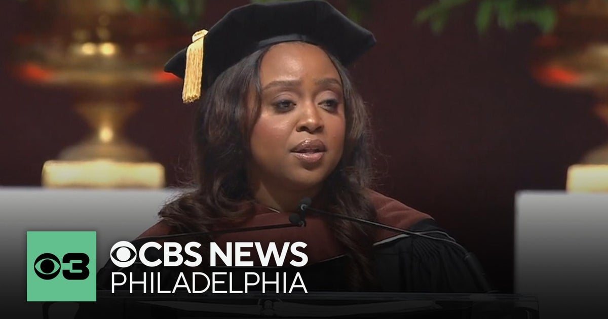 Temple Owl Quinta Brunson talked to students at the university's 137th ...