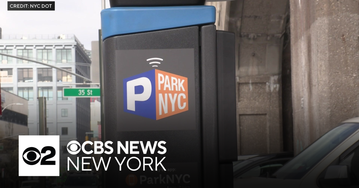 NYC DOT unveiling new parking meters - CBS New York