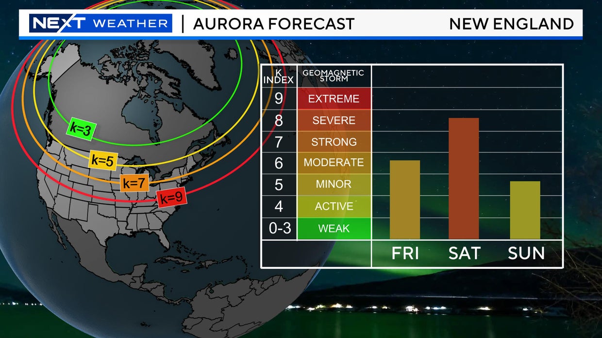 Giant sunspot could bring northern lights to Massachusetts. Maps show ...