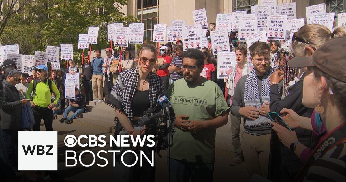 Protesters rally after MIT encampment removed - CBS Boston