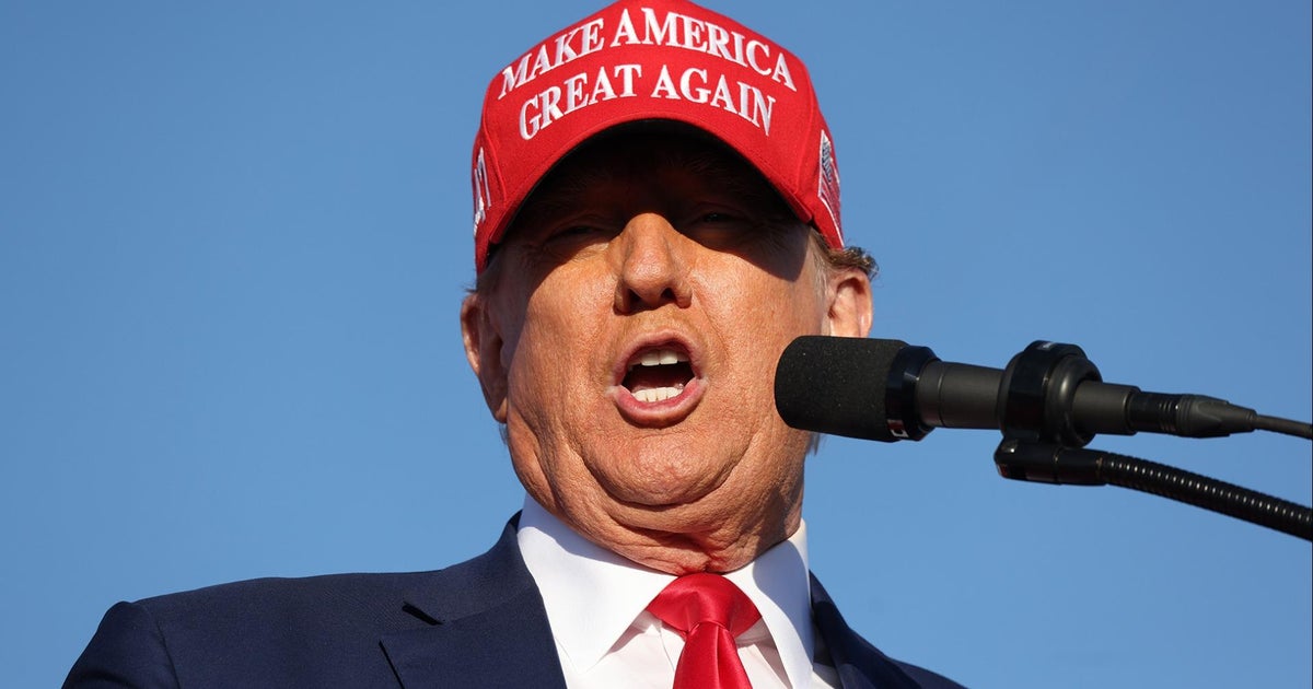 Trump campaigns in deep-blue New Jersey - CBS News