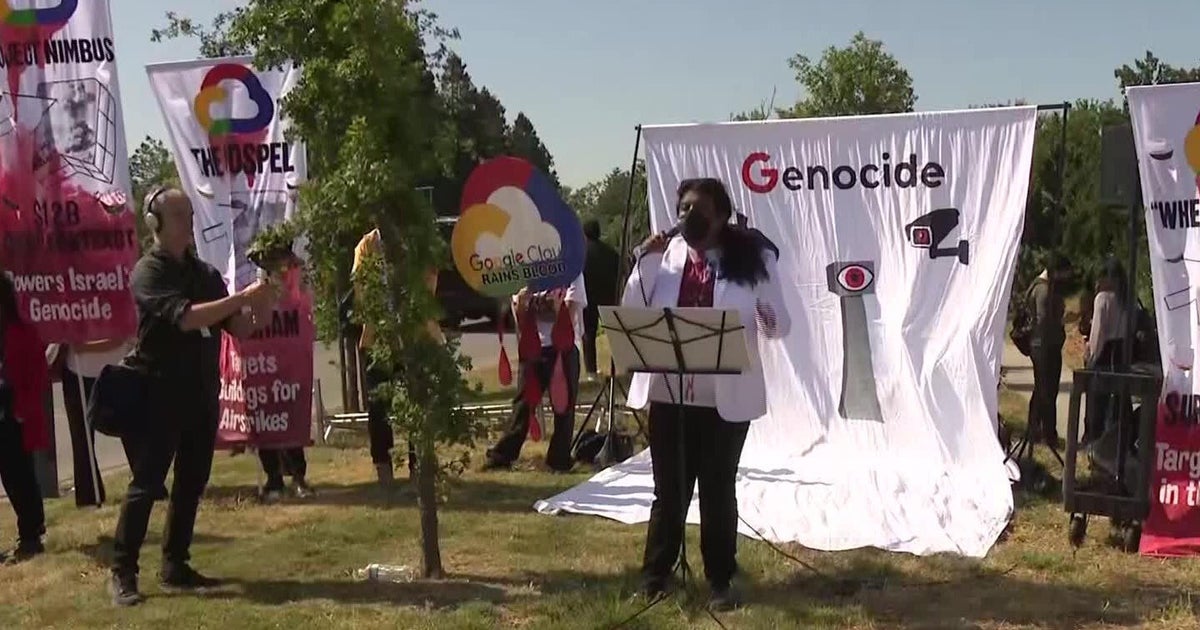 Pro-Palestinian protesters rally at Google I/O developer conference to ...