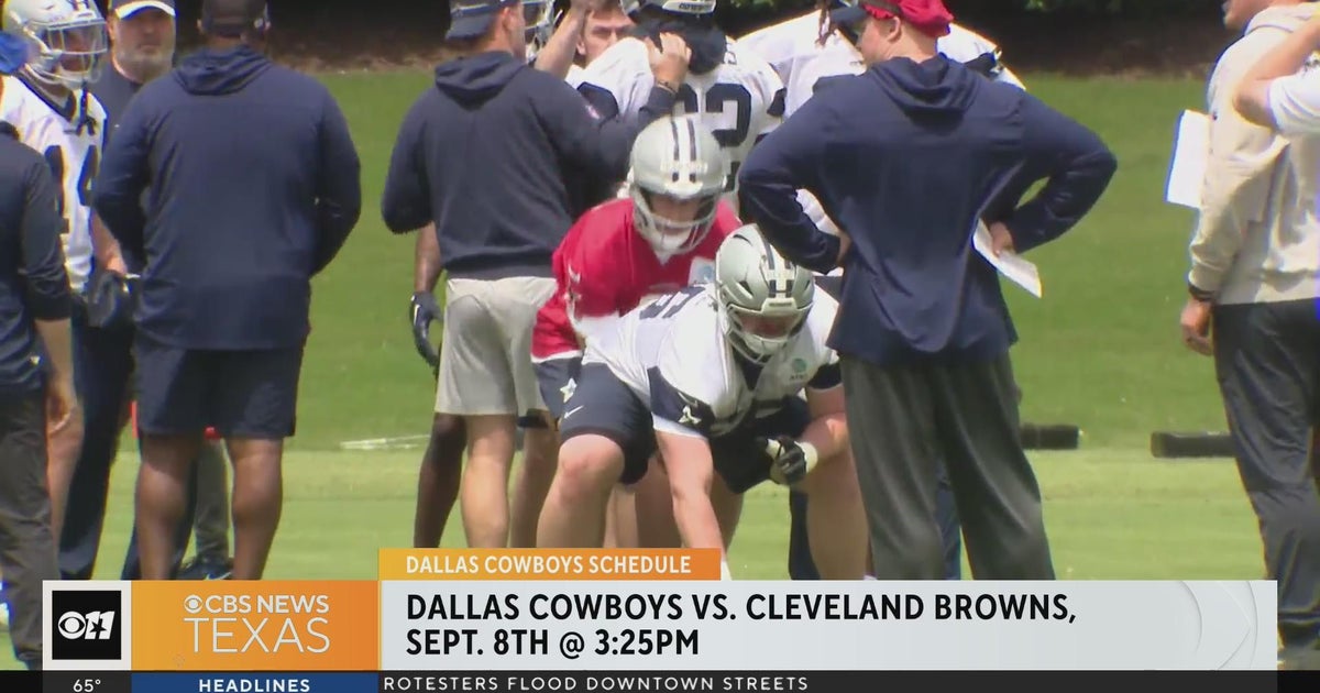 Dallas Cowboys set to face the Cleveland Browns Sept. 8 - CBS Texas