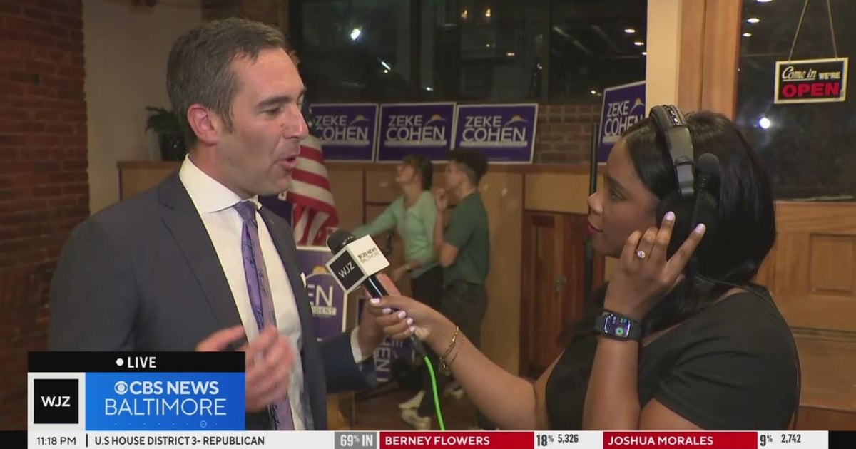 Zeke Cohen declares victory for Baltimore City Council President - CBS Baltimore