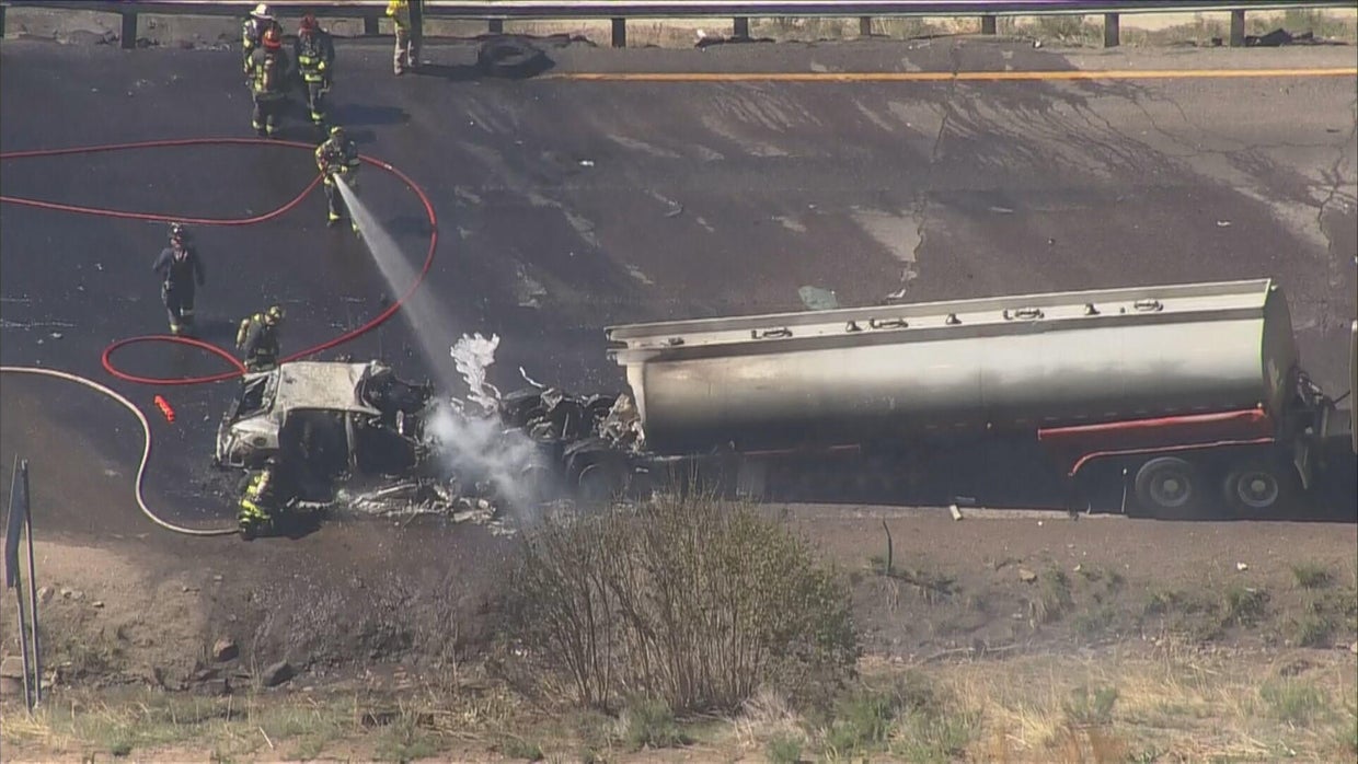 1 killed, truck driver in the hospital after fiery crash on Interstate ...