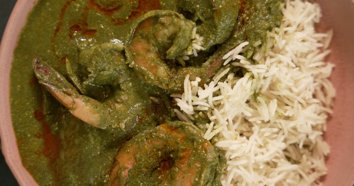The Dish Recipe: Making coconut saag with shrimp - CBS News