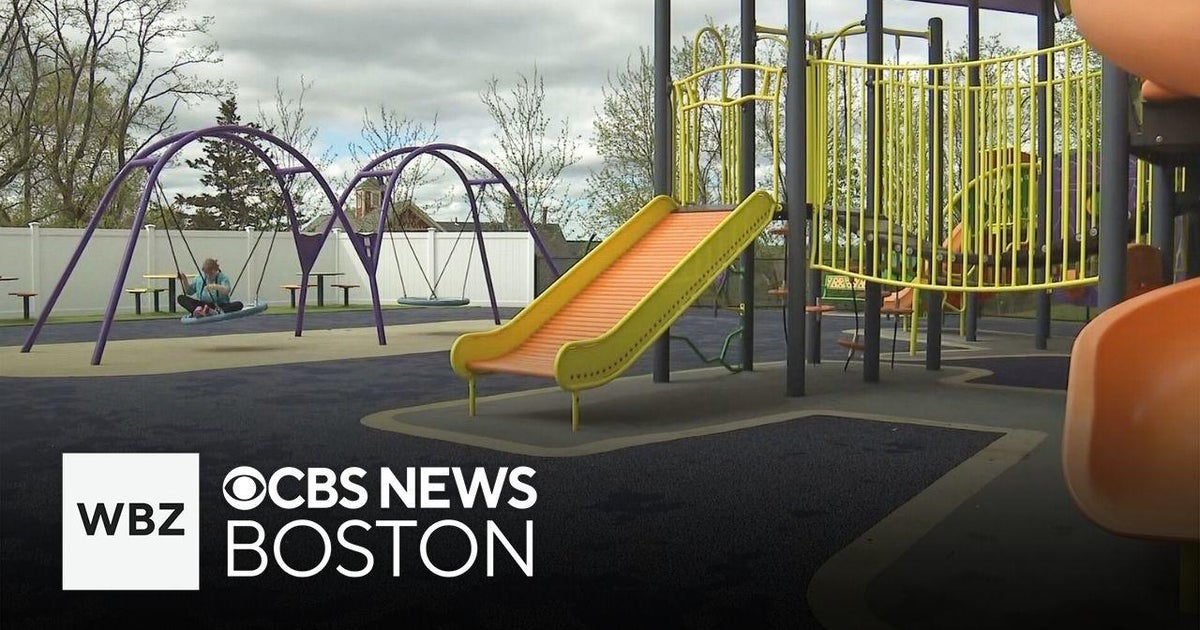 Playground at Massachusetts school praised for inclusivity - CBS Boston