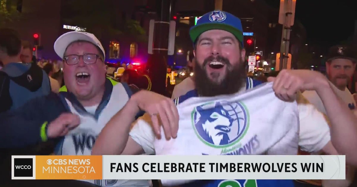 Timberwolves fans celebrate huge game 6 win - CBS Minnesota