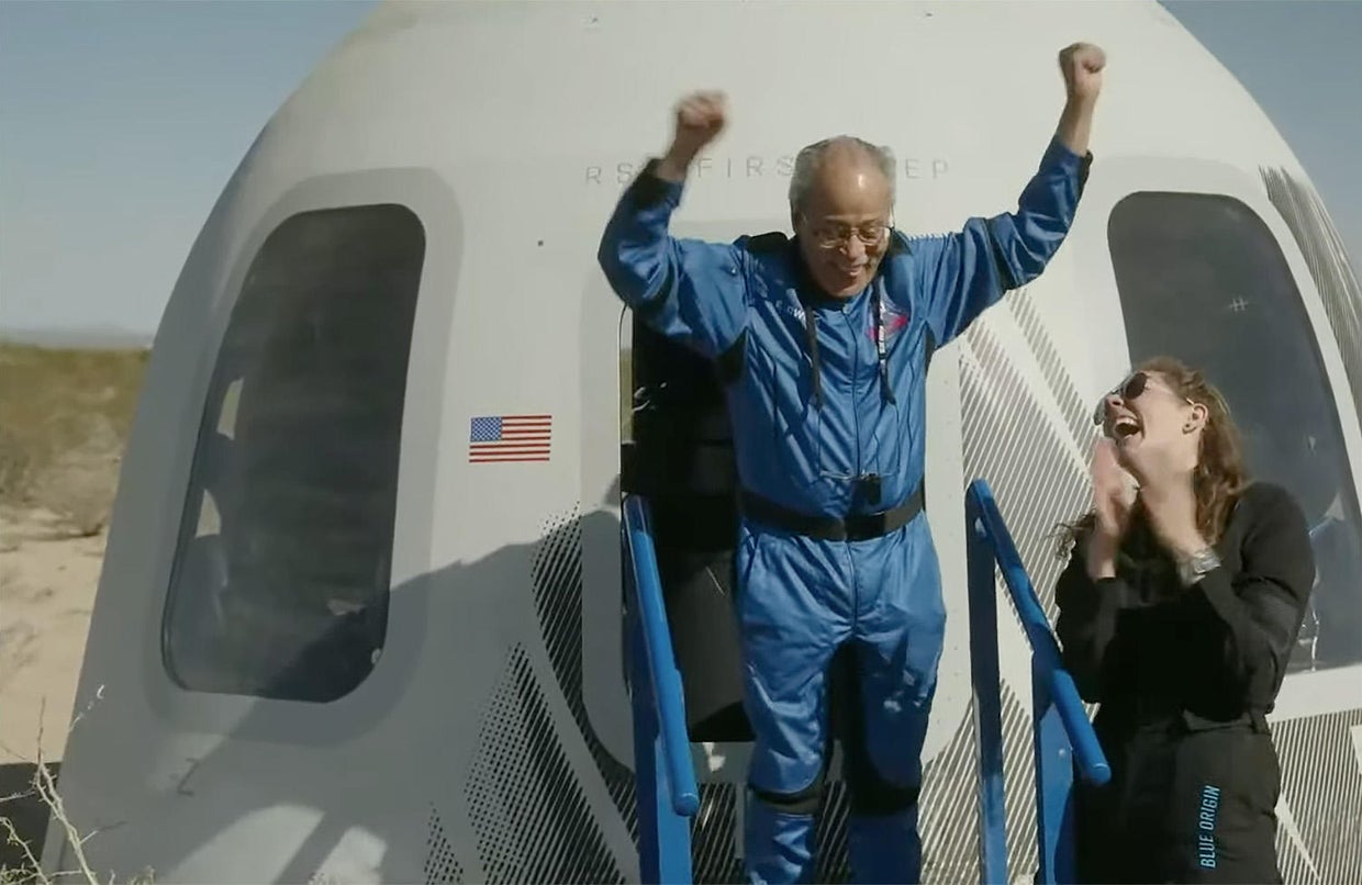 First Black astronaut candidate, now 90, finally reaches space in Blue ...