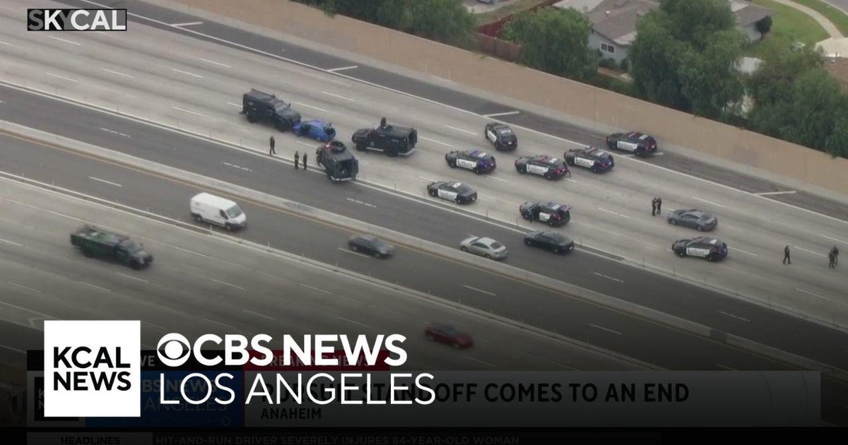 91 freeway partially reopens as pursuit suspect standoff comes to an ...