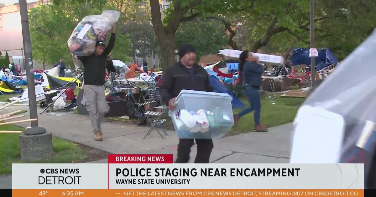 Police move in on pro-Palestinian encampment at Wayne State University ...