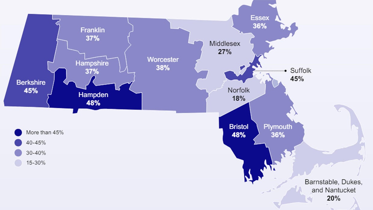 Map shows where food insecurity is highest in Massachusetts - CBS Boston