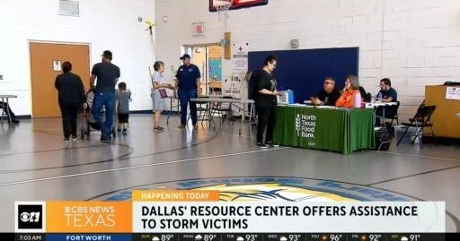 Dallas resource center continues to support storm victims - CBS Texas