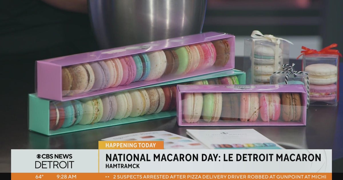 National Chocolate Macaroon Day with Le Detroit Macron - CBS Detroit