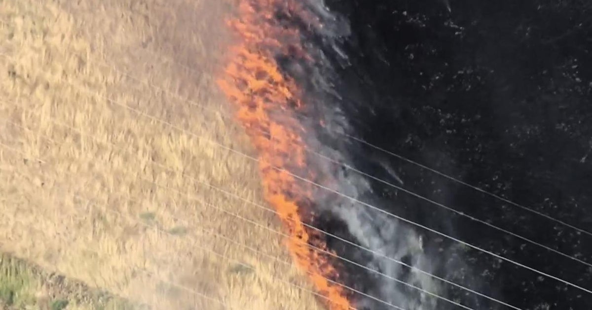Patterson Fire burns over 95 acres, at 50% containment - CBS San Francisco