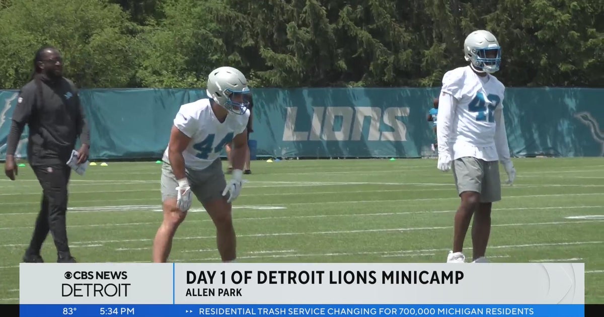 A look at Day 1 of 2024 Detroit Lions minicamp - CBS Detroit