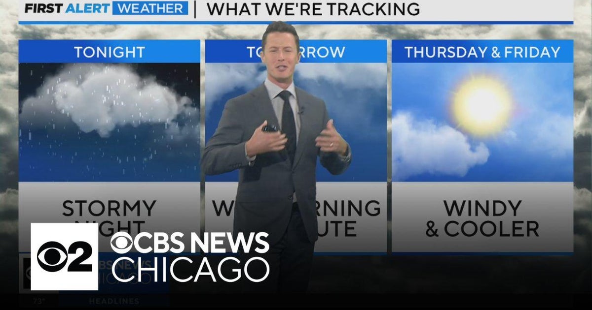 Stormy night, wet Wednesday morning commute in Chicago - CBS Chicago