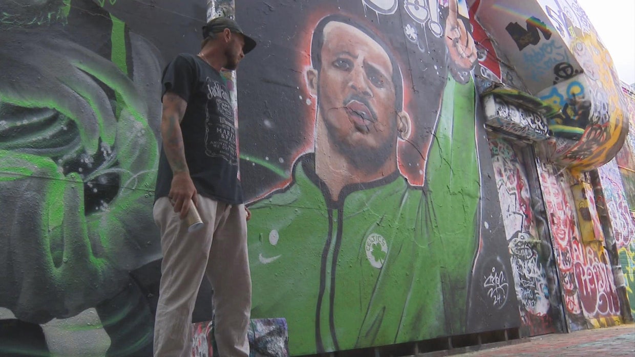 Dressed up ducklings, dogs, and murals. Celtics fans are hyped for NBA ...
