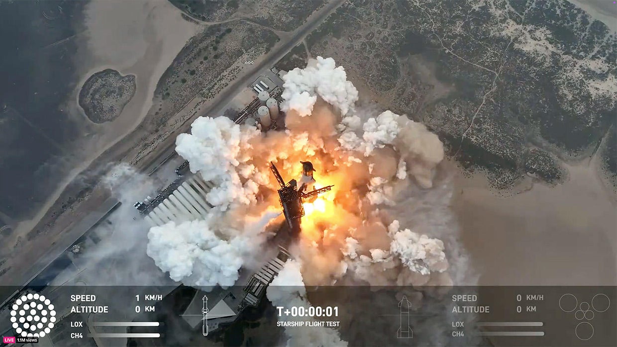 SpaceX's Super Heavy-Starship rocket launches on "epic" test flight ...