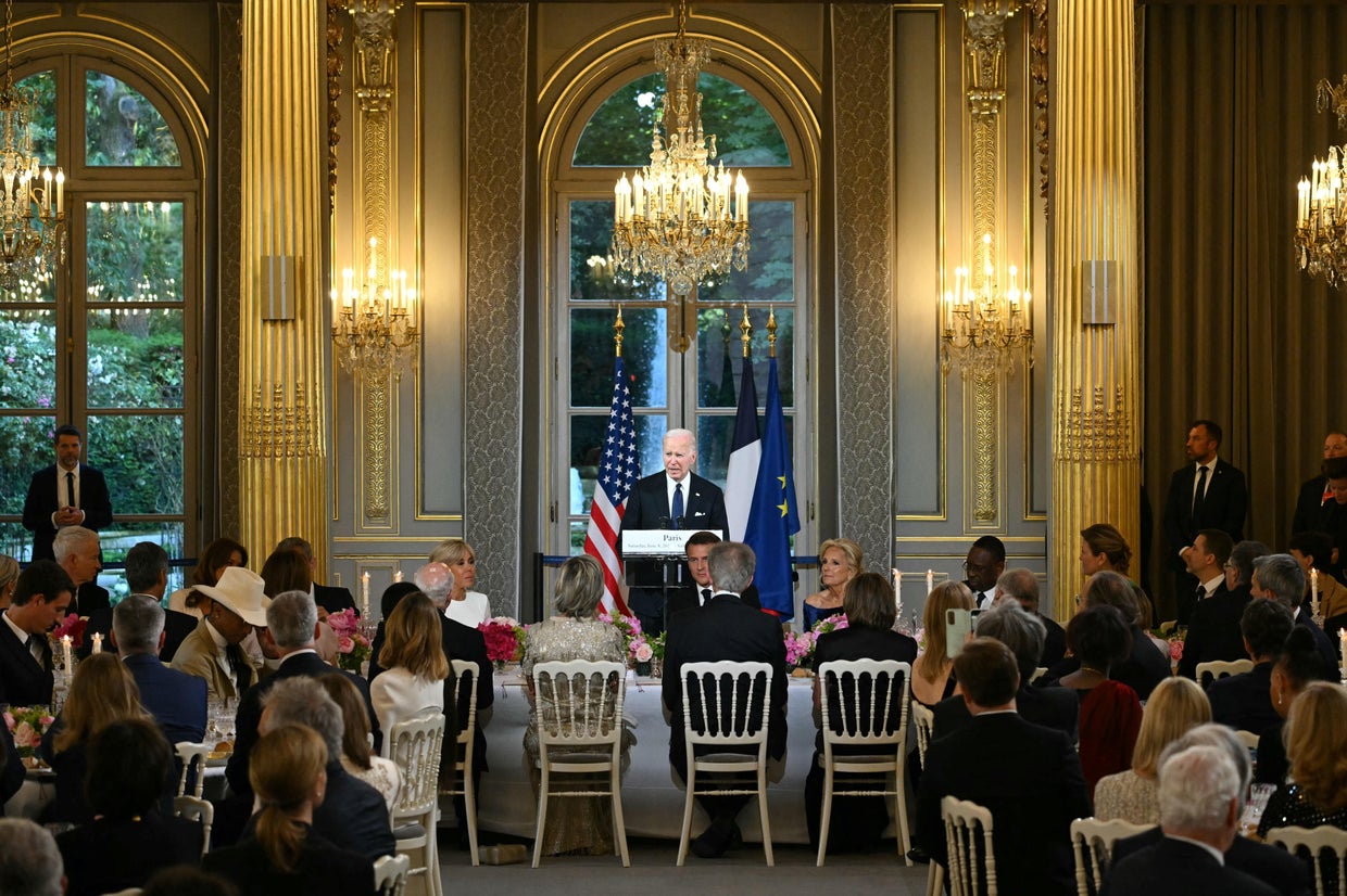 A look in photos as the Bidens attend French state dinner marking 80th ...