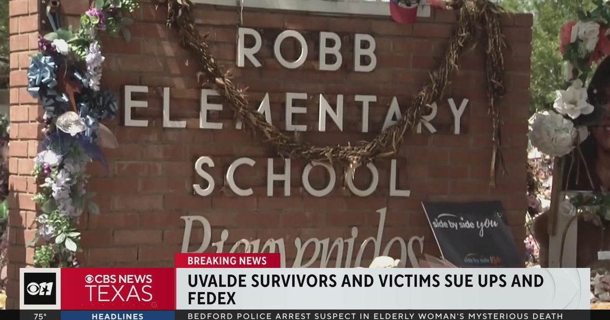 Uvalde school shooting survivors, victims sue UPS and FedEx - CBS Texas