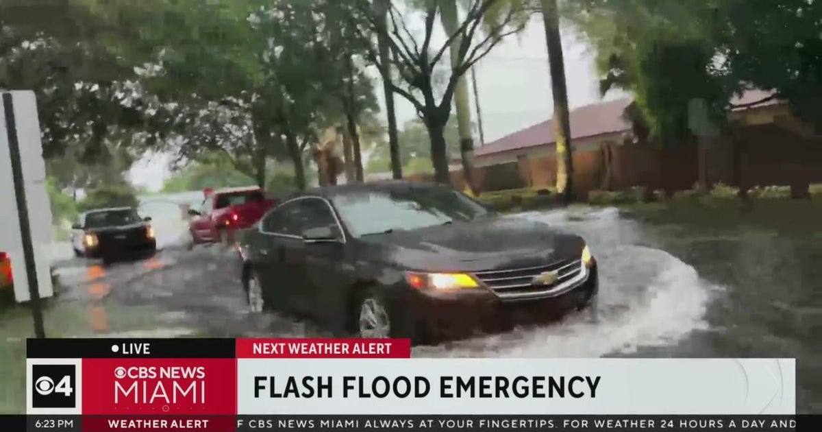 Flash flood emergency in Miami Gardens - CBS Miami