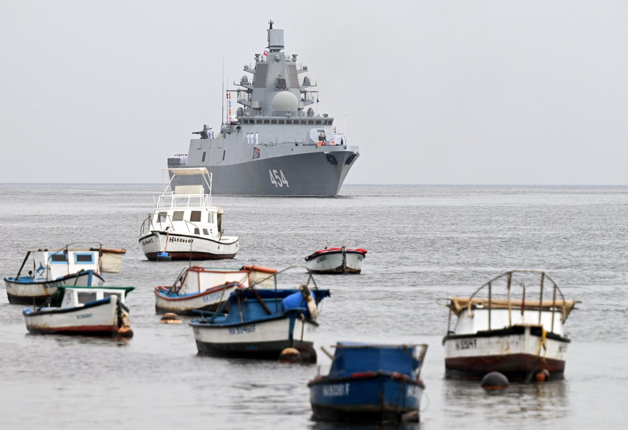 Photos show Russian submarine, ships arrive in Cuba ahead of Caribbean ...
